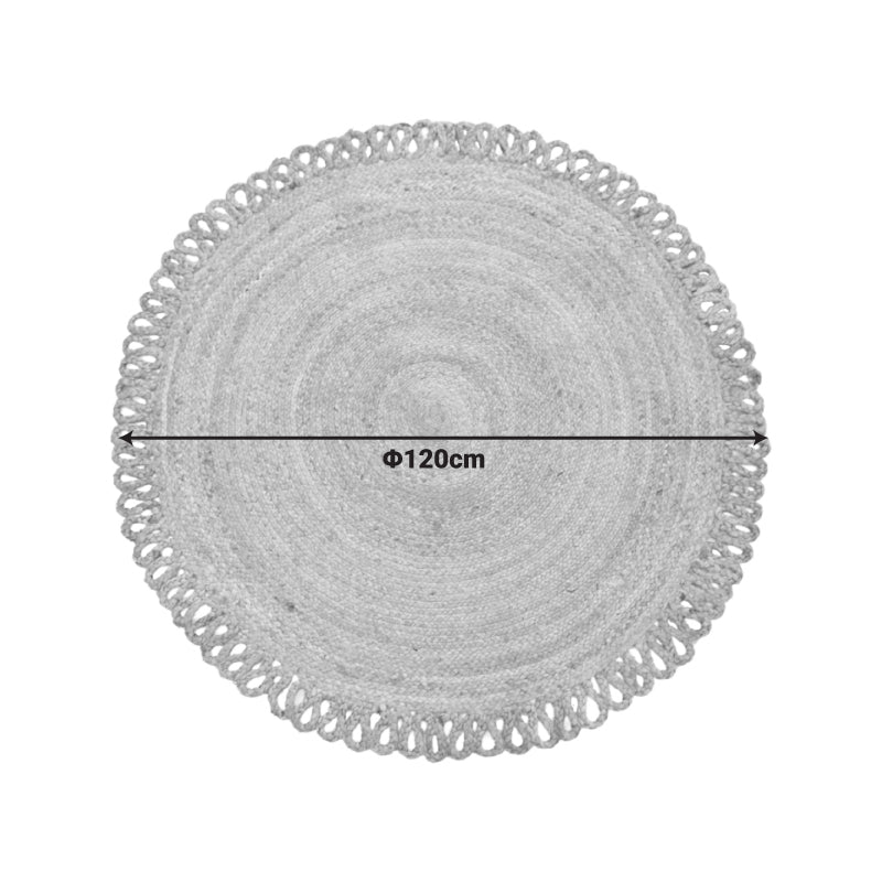 Χαλί prejo γιούτα σε φυσική απόχρωση φ120x1εκ